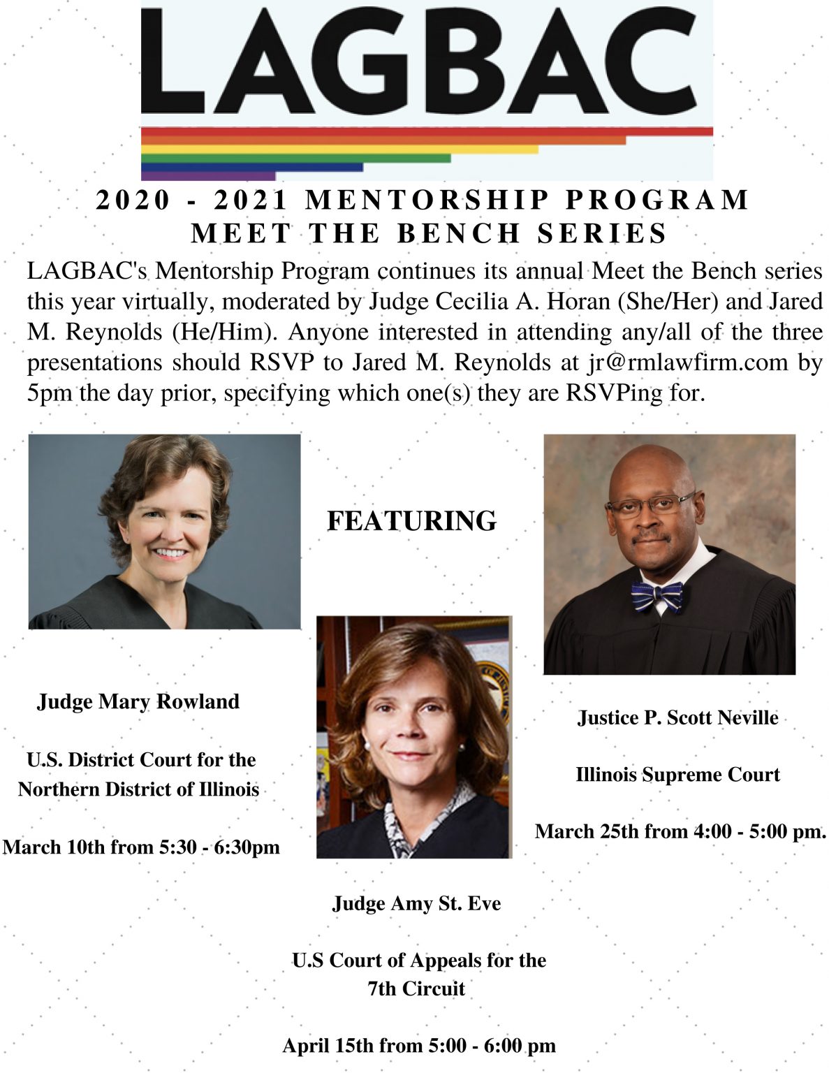Meet the Bench Series - Featuring Judge Amy St. Eve - LAGBAC